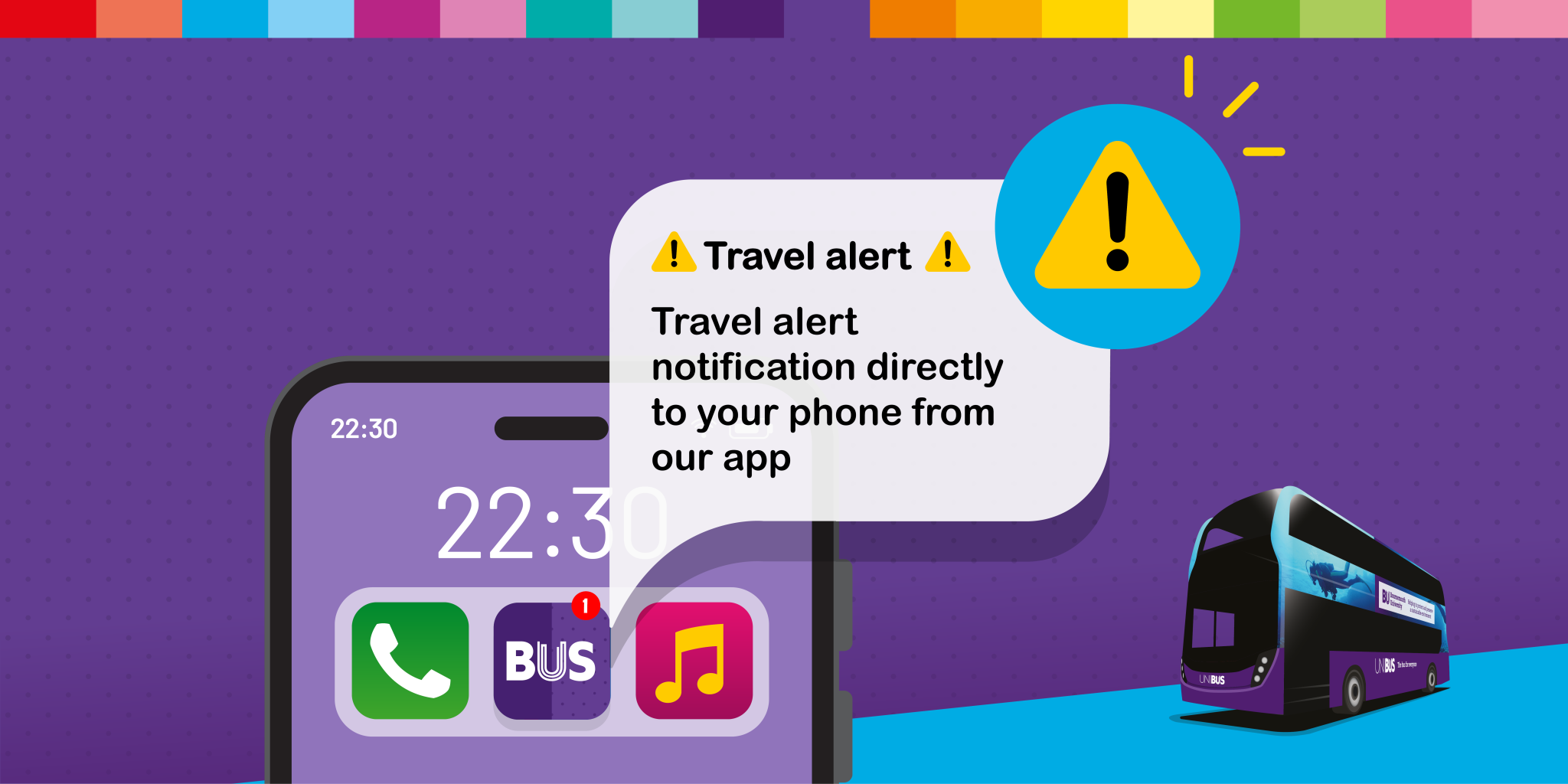Travel alerts, help you stay in control of your journey - UNIBUS