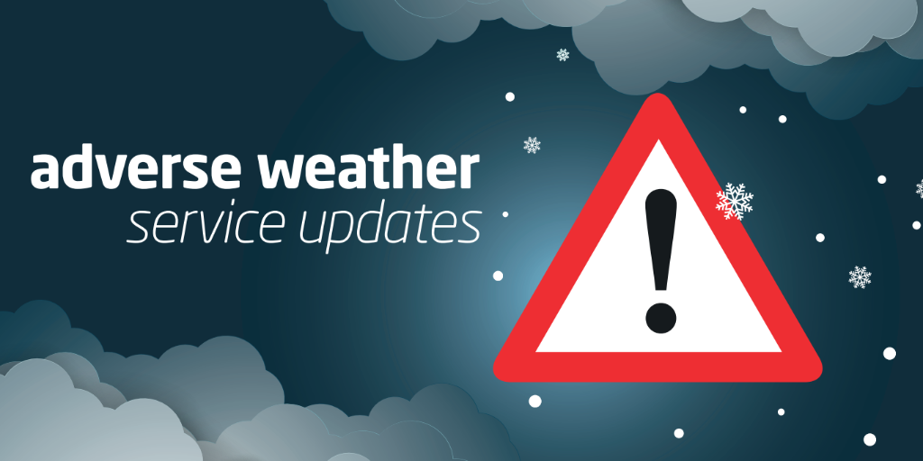 Service updates during this weekend's weather warning - UNIBUS